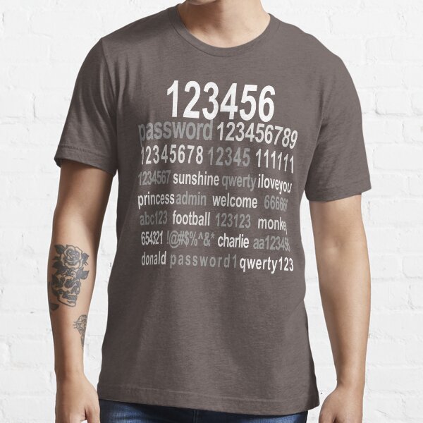 "Top 25 commonly used passwords" T-shirt for Sale by Materia ...