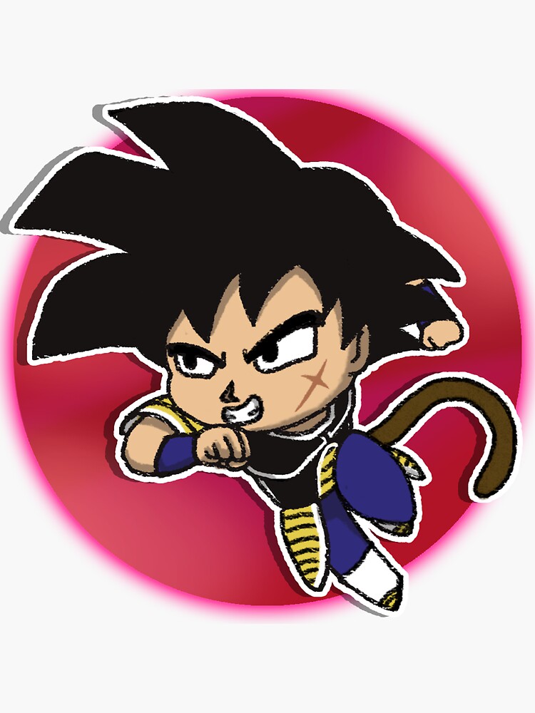"Chibi Bardock" Sticker for Sale by GalacticSaz | Redbubble
