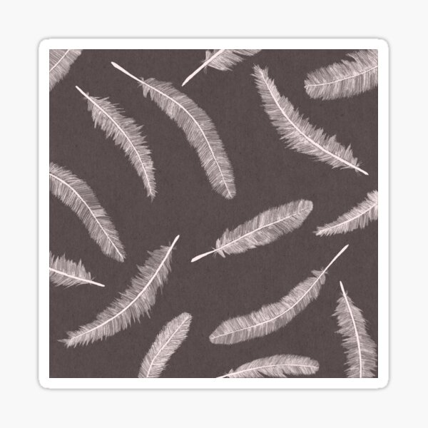 "White feathers " Sticker for Sale by MadalinaPasol | Redbubble