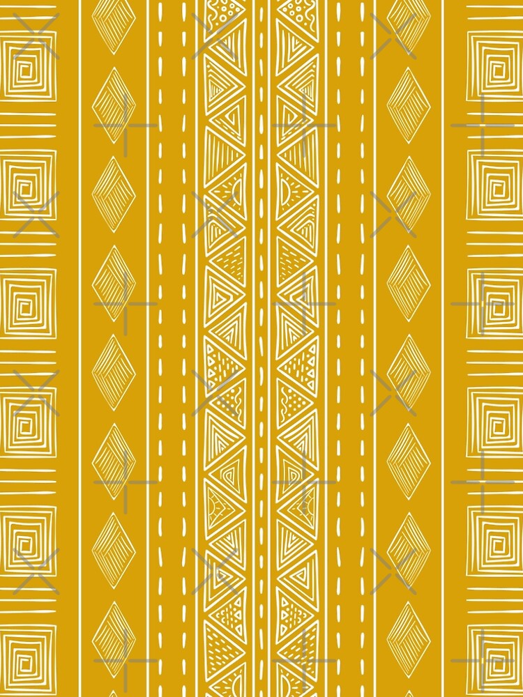 "Ethnic Mustard Yellow Tribal Print" A-Line Dress for Sale by Eng-Sun ...