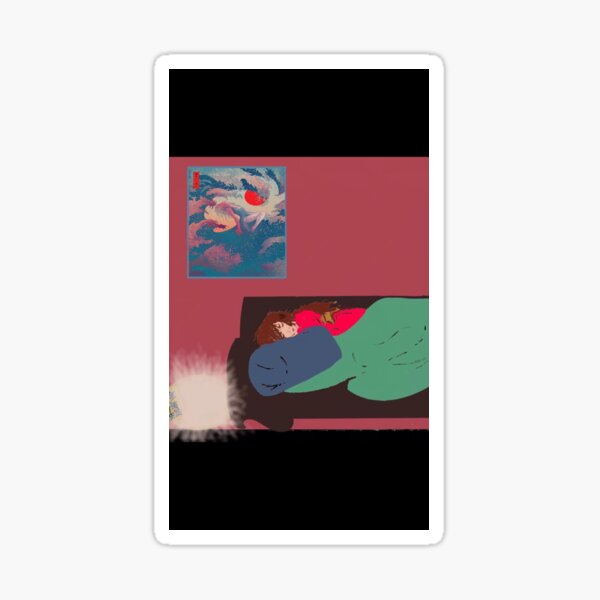 "Sleeping Gumiho (Nine-tailed fox)" Sticker by opulentgravity | Redbubble