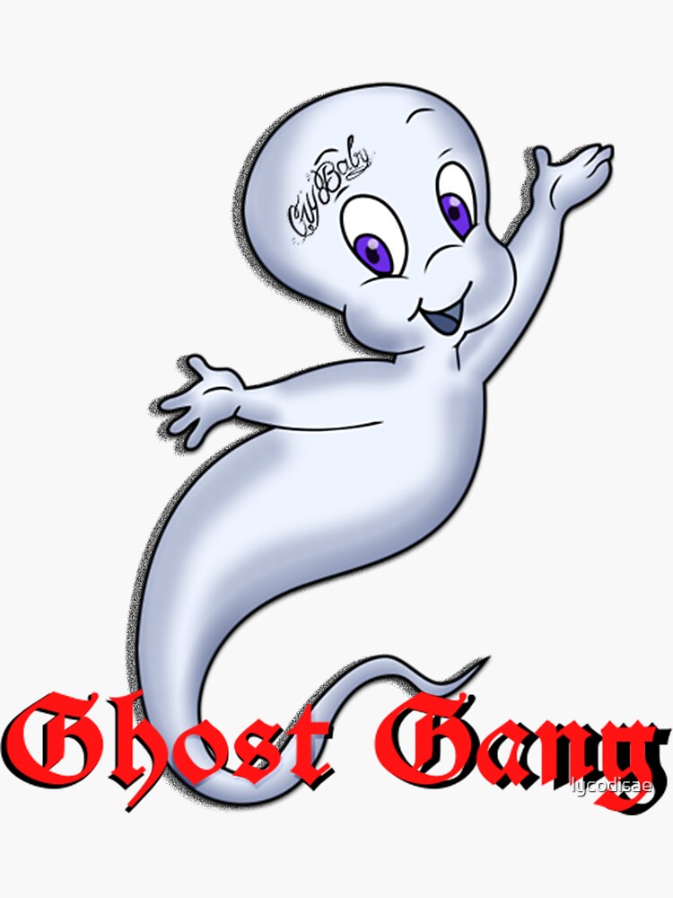 "Casper - Ghost Gang" Sticker for Sale by lycodisae | Redbubble