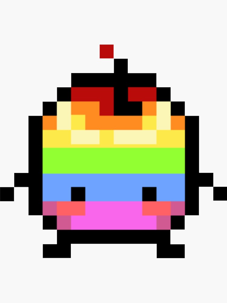 "Rainbow Junimo" Sticker for Sale by heyberrymelon | Redbubble
