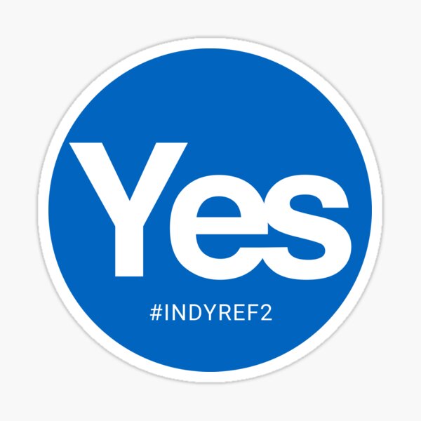 "Scottish Independence Yes - IndyRef2" Sticker by MadPanda | Redbubble