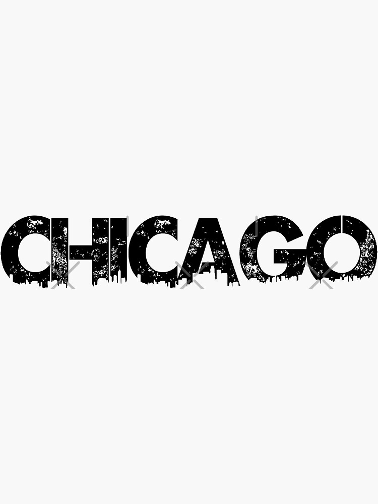"Chicago " Sticker for Sale by DanielDrumstrix | Redbubble