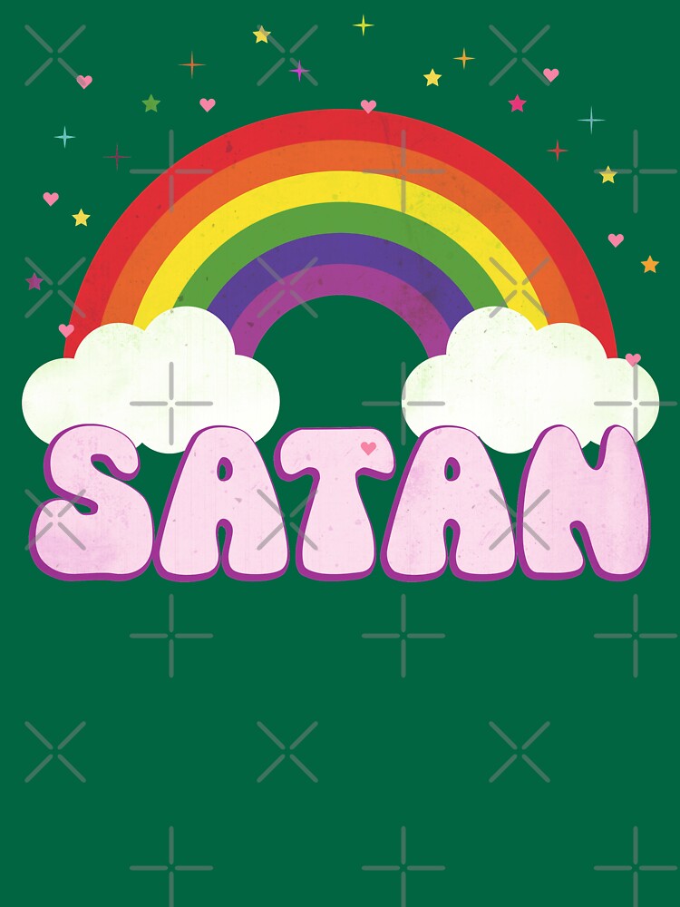 "Rainbow Satan" T-shirt by Plan8 | Redbubble