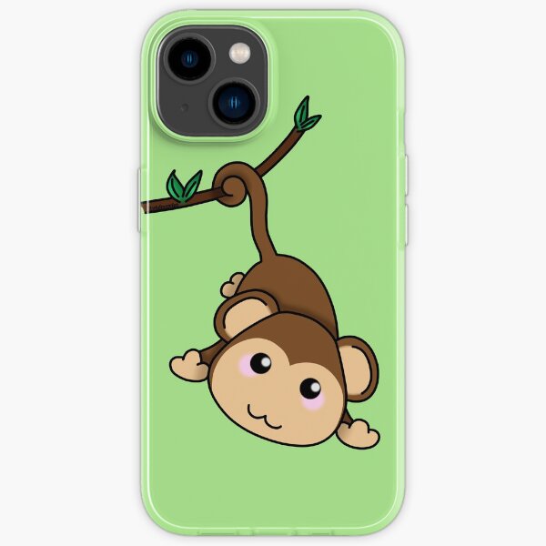 "Cute little monkey" iPhone Case for Sale by rainbowcho | Redbubble