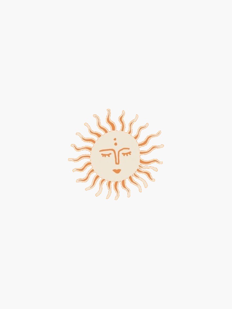 "Calm Sun " Sticker for Sale by sstickershopp | Redbubble