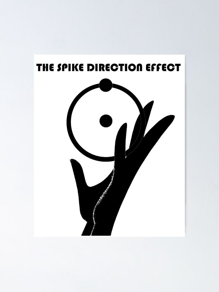 "Spike Direction Effect Band Logo Black & White" Poster for Sale by ...