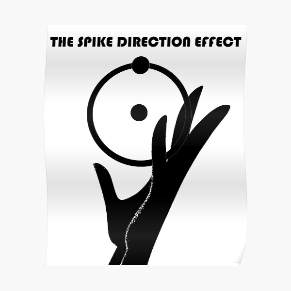 "Spike Direction Effect Band Logo Black & White" Poster for Sale by ...
