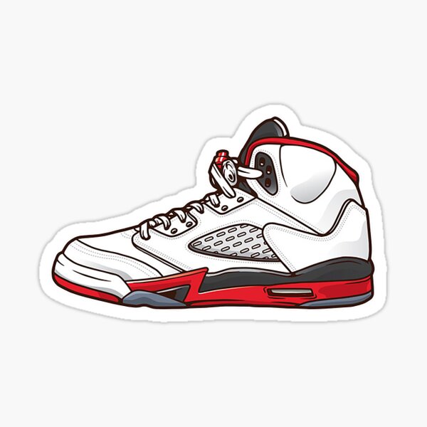 "Jordan Shoe" Sticker for Sale by DevinB | Redbubble