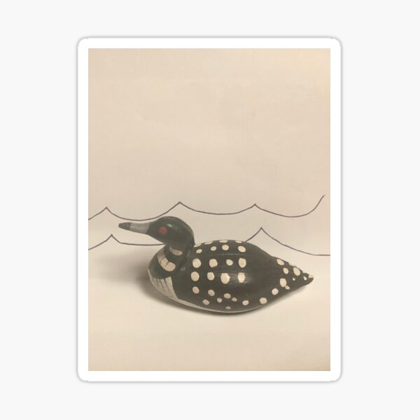 "Common Loon" Sticker for Sale by gardengatequilt | Redbubble