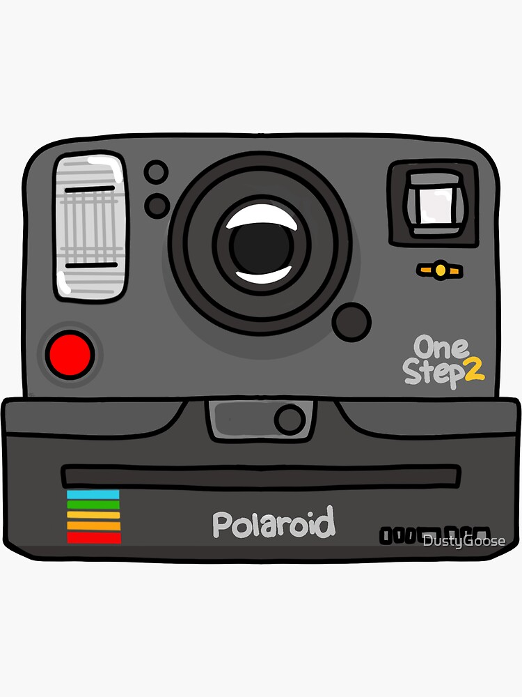 "Classic Black One Step 2 Polaroid Camera Sticker" Sticker for Sale by ...