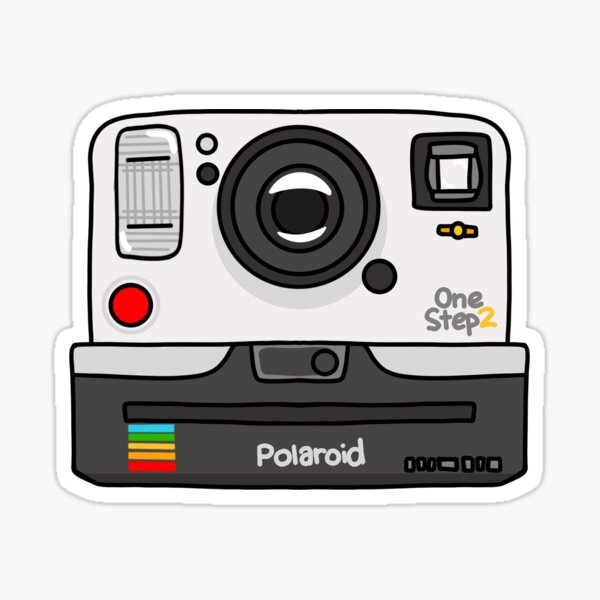 "Classic White One Step 2 Polaroid Camera Sticker" Sticker for Sale by ...