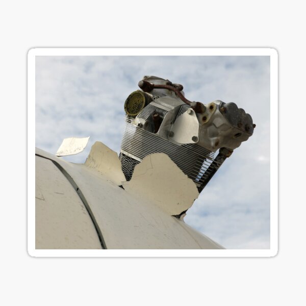 "Ooops! Airplane engine exploded" Sticker for Sale by JulianEdgar ...