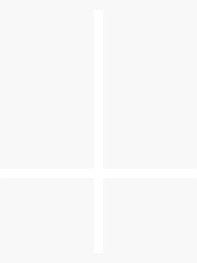 Pegatina «Cruz cristiana volteada | Blanco sobre fondo negro ...