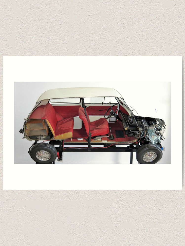 "Classic Mini in cutaway form" Art Print for Sale by JulianEdgar ...