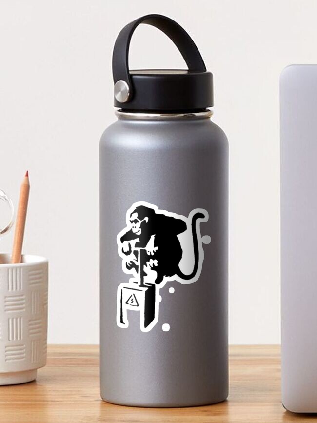 "Monkey Detonate Stencil" Sticker for Sale by gtcdesign | Redbubble