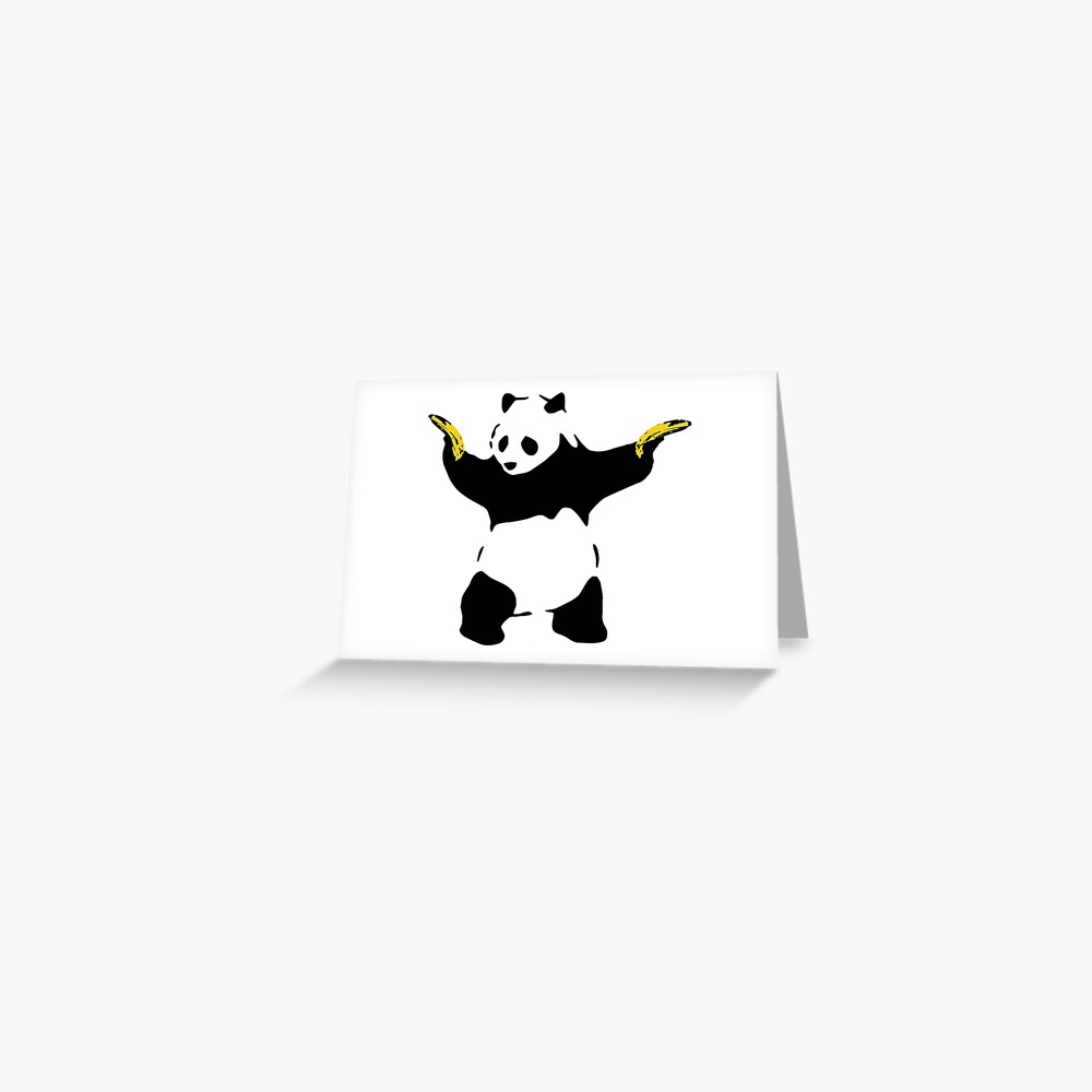 "Bad Panda Stencil" Greeting Card for Sale by gtcdesign | Redbubble