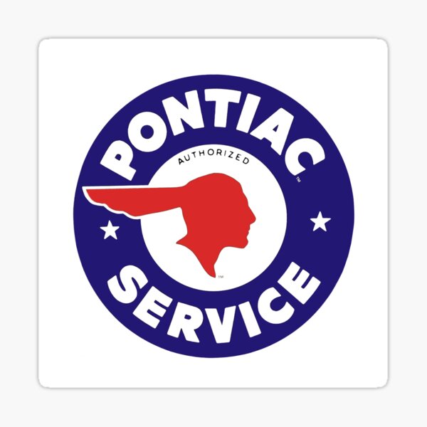 "Pontiac Service" Sticker for Sale by Retrostickersnz | Redbubble