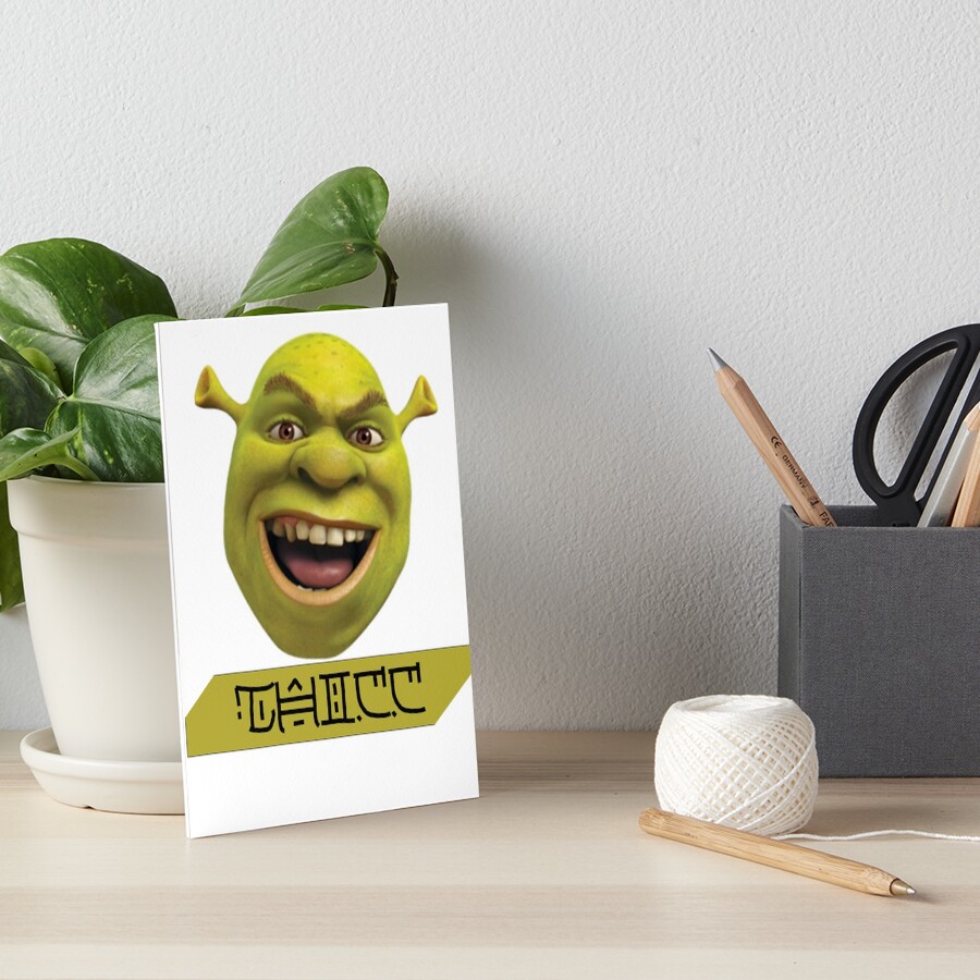 "thicc green shrekku" Art Board Print for Sale by apollosale | Redbubble