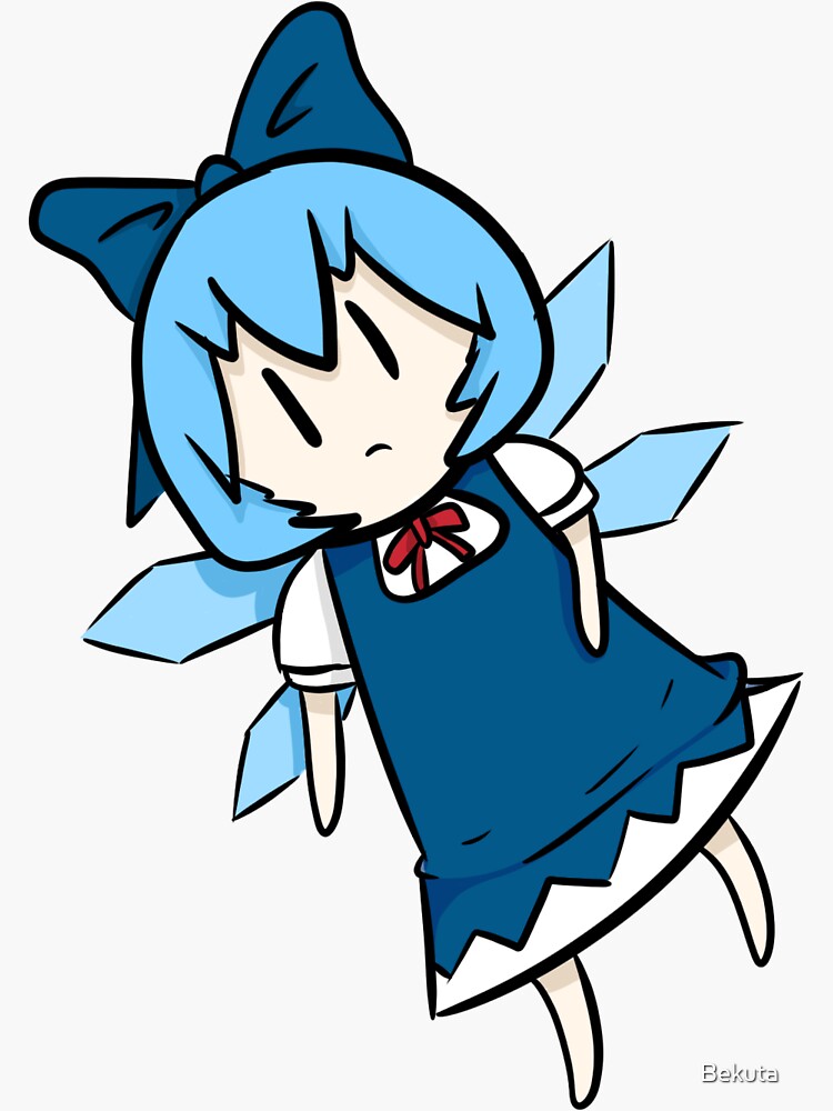 "Touhou Project - Cirno" Sticker by Bekuta | Redbubble