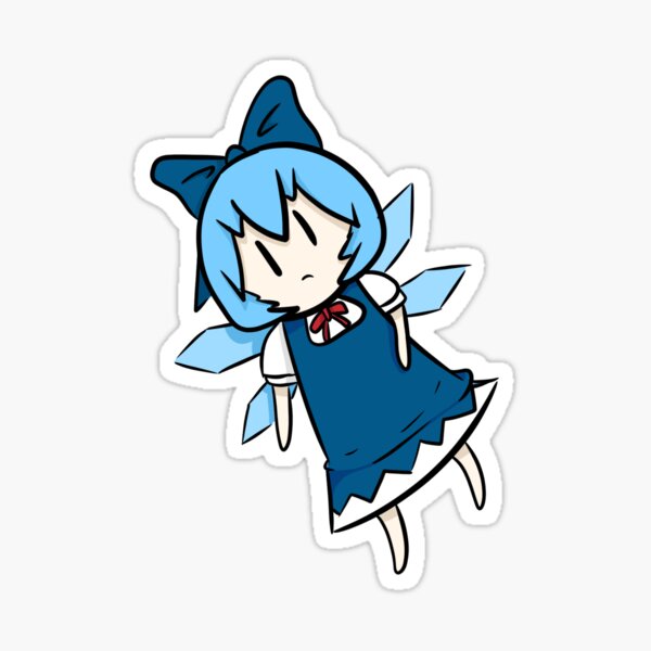 "Touhou Project - Cirno" Sticker by Bekuta | Redbubble