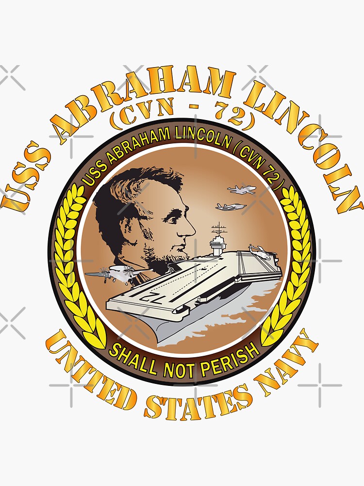 "Navy - USS Abraham Lincoln (CVN-72)" Sticker for Sale by twix123844 ...
