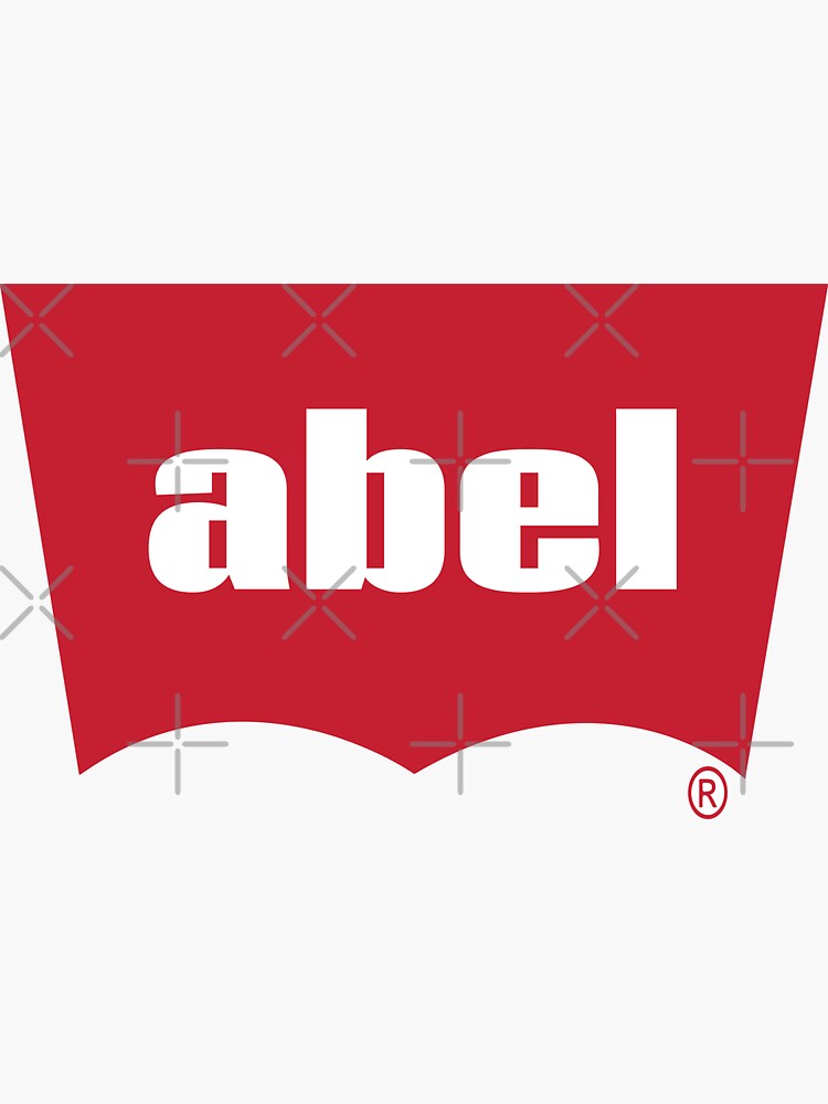 "Abel Name Love Righteous" Sticker for Sale by ProjectX23 | Redbubble