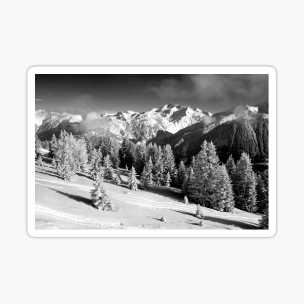"Courchevel 3 Valleys French Alps France" Sticker by AndyEvansPhotos ...