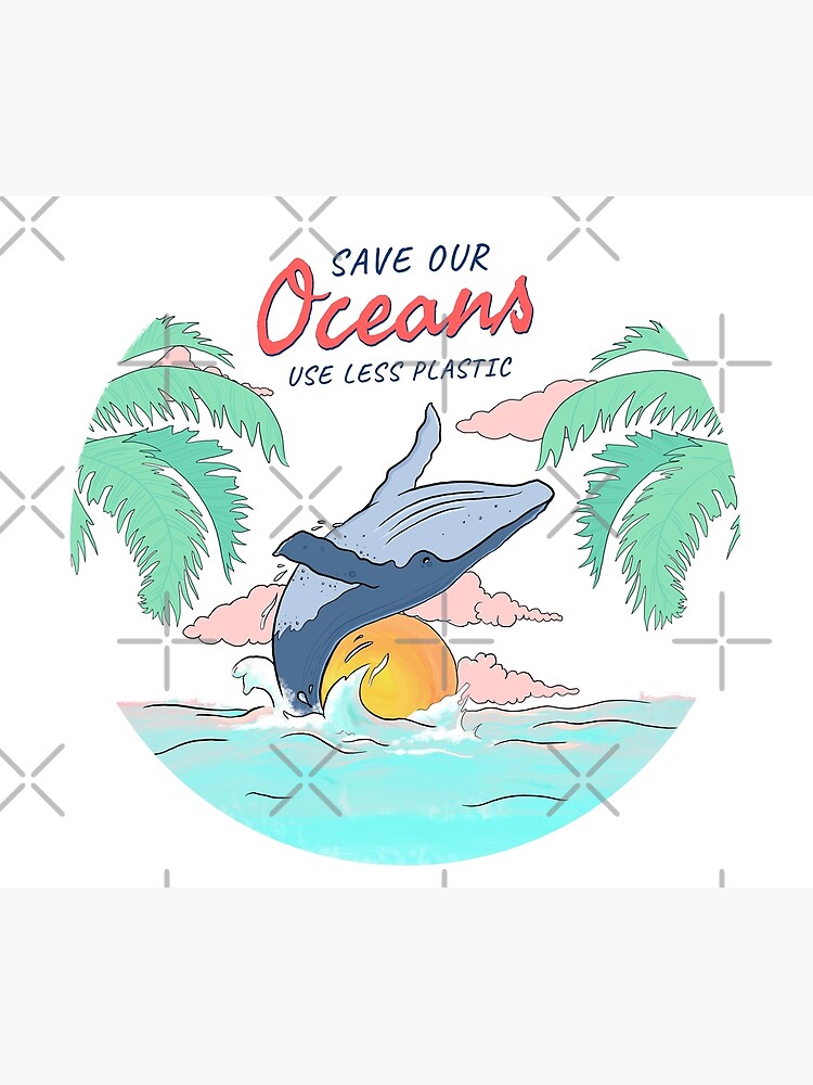 "Save Our Oceans" Poster for Sale by justpeachyy09 | Redbubble