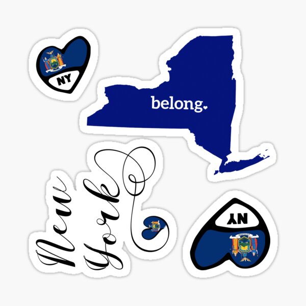 "Love New York Sticker Pack, New York Sticker Sheet" Sticker for Sale ...