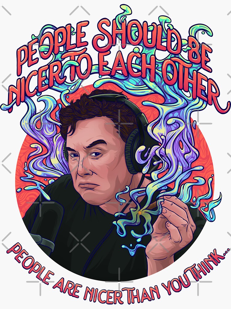 "People should be nice to each other" Sticker for Sale by BjornAnka ...