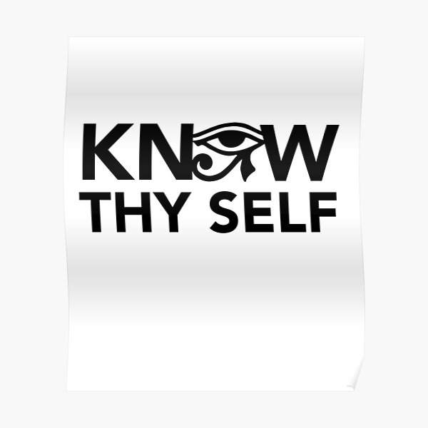 "Spiritual Know Thyself" Poster for Sale by Energetic-Mind | Redbubble