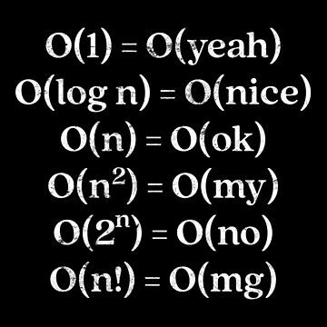 "Funny programming graphic Alternative Big O Notation design" Sticker for Sale by farhanhafeez ...
