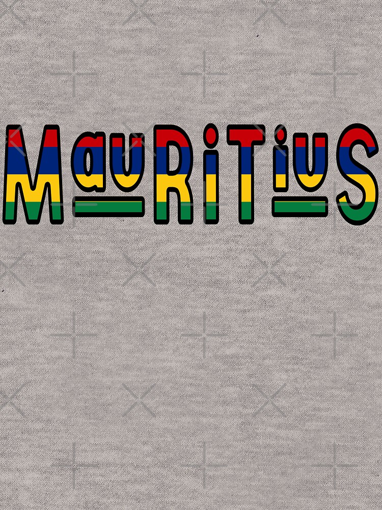 "Mauritius Font with Mauritian Flag" Lightweight Hoodie for Sale by ...