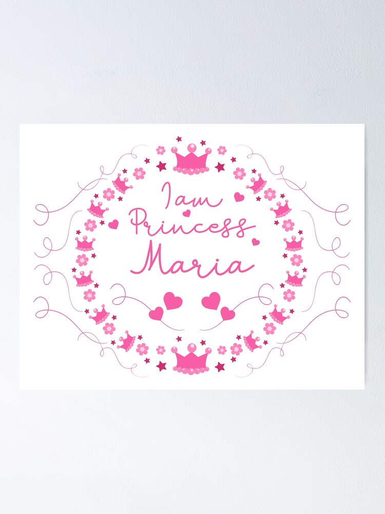"Maria Baby girl Cute Princess " Poster for Sale by elhefe | Redbubble