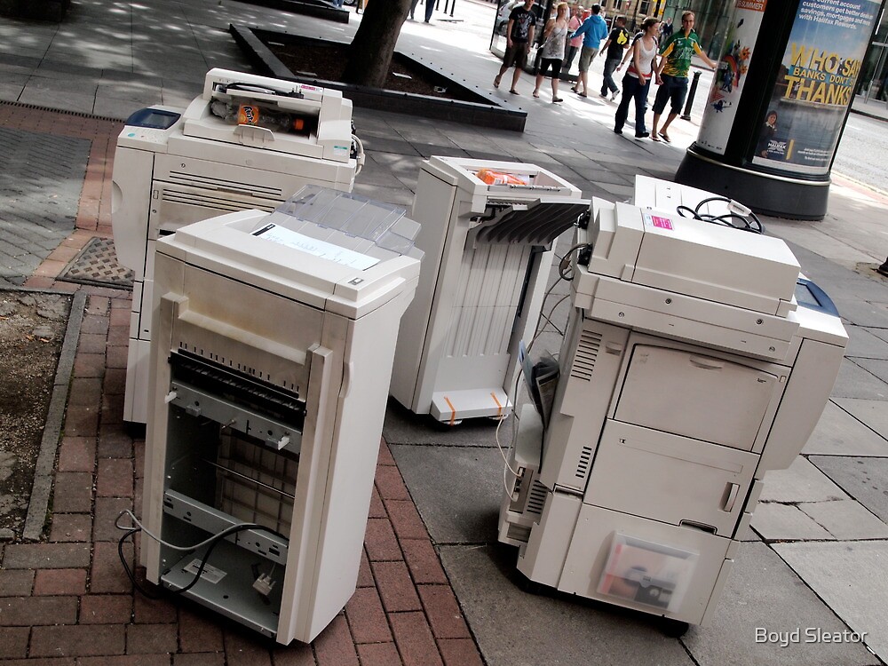 "Printer Lunch Break" by Boyd Sleator | Redbubble