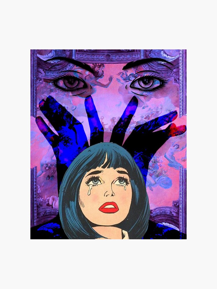 "girl crying at the sky" Sticker by aabillard229 | Redbubble