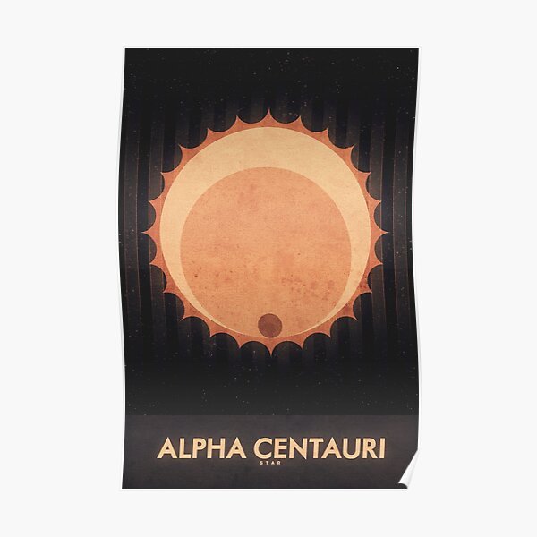 "Stars | Alpha Centauri | Space Art" Poster by FabledCreative | Redbubble