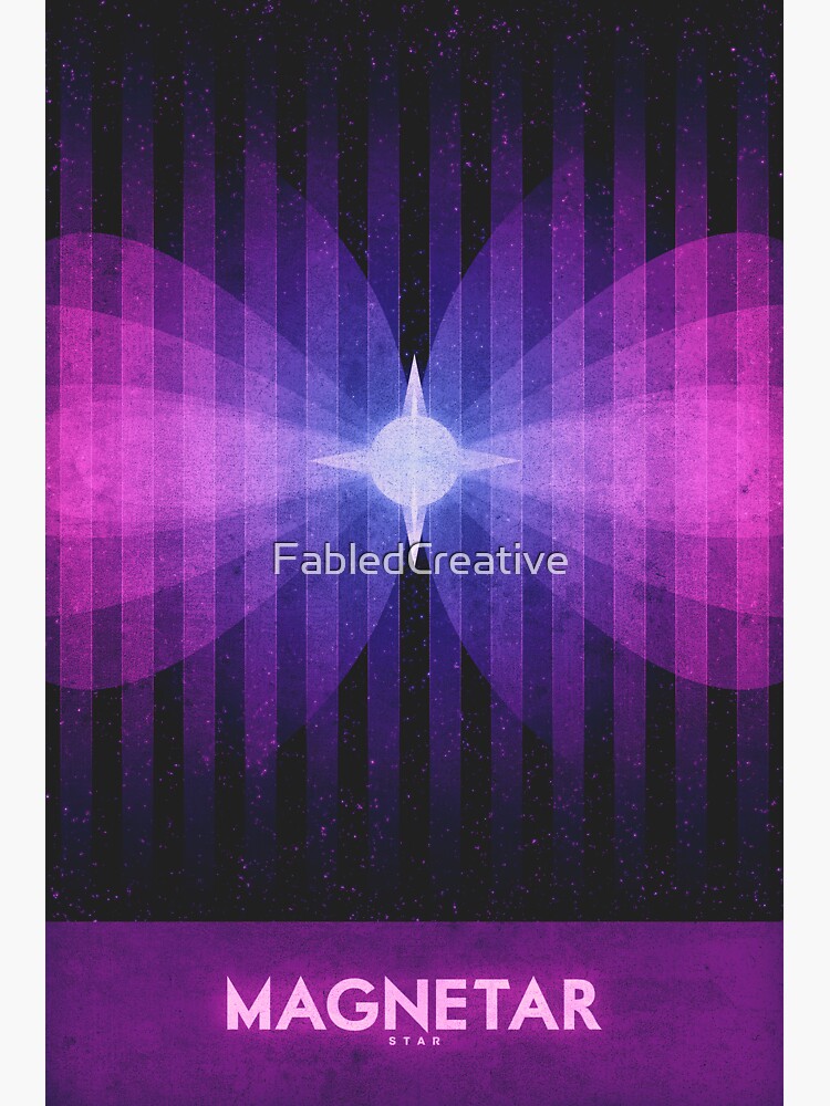 "Stars | Magnetar | Space Art" Sticker for Sale by FabledCreative ...