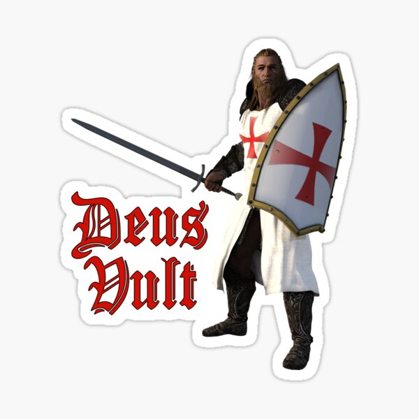 "Deus Vult - The Crusader heroes!" Sticker for Sale by andyrenard ...