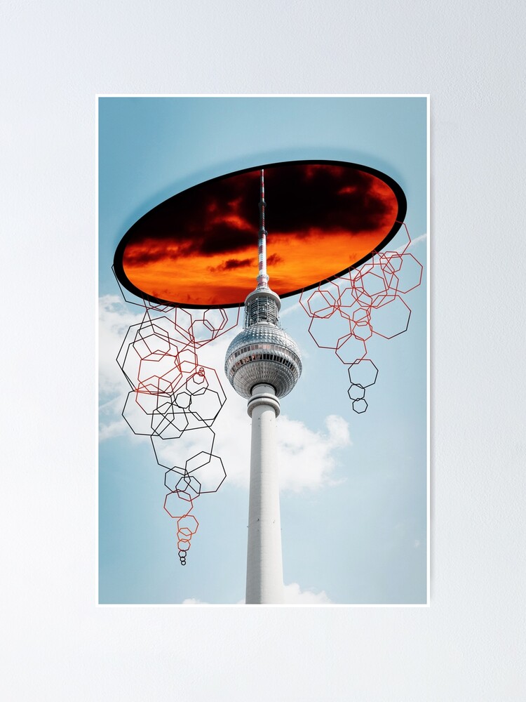 "The Spire and The Plane" Poster by DukeMantaRay | Redbubble