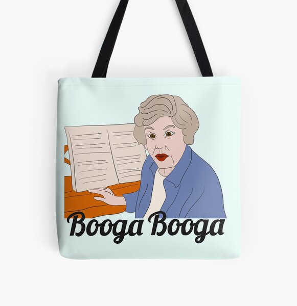 "When I Say 'Booga Booga'... " Tote Bag for Sale by thecompassrose ...