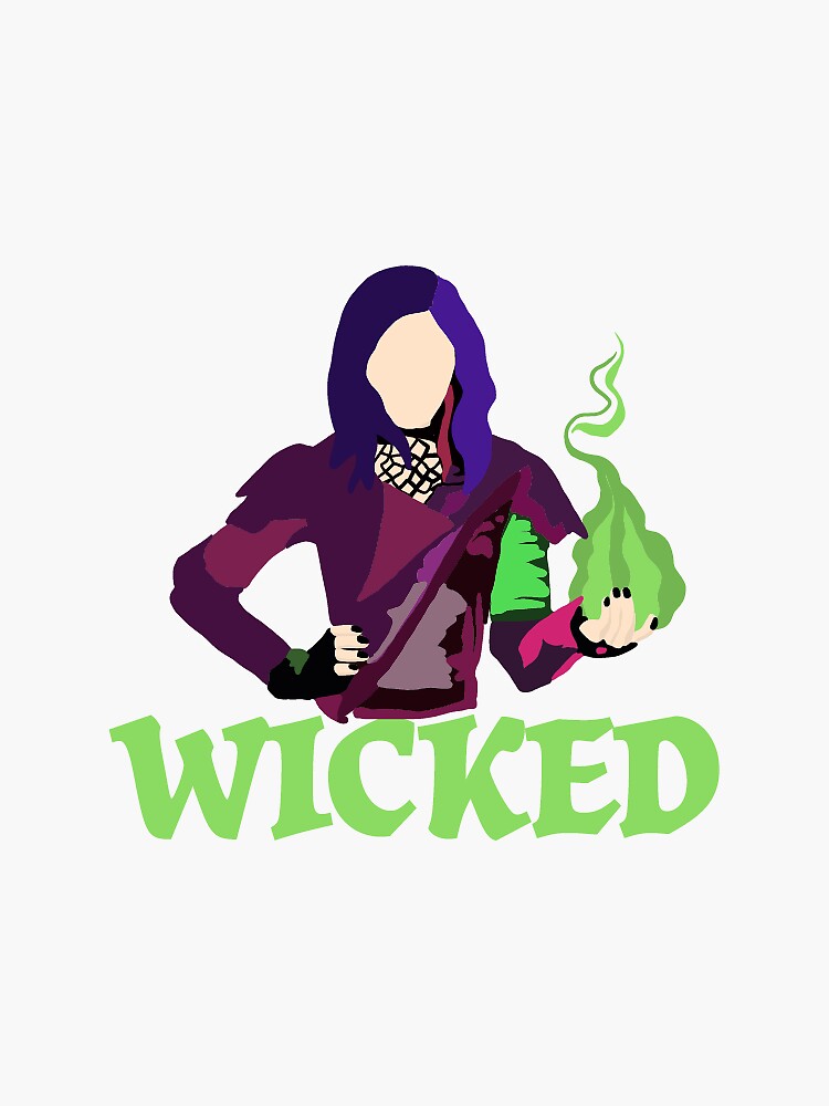 "Wicked" Sticker for Sale by steph119 | Redbubble