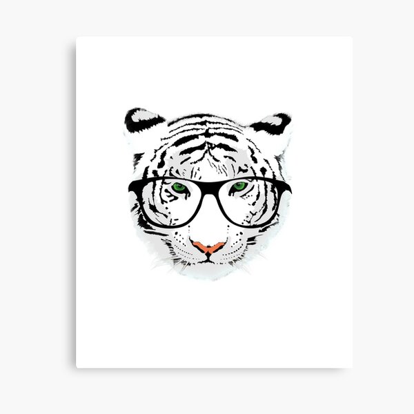 "White tiger text, logo" Canvas Print by bambino12345678 | Redbubble