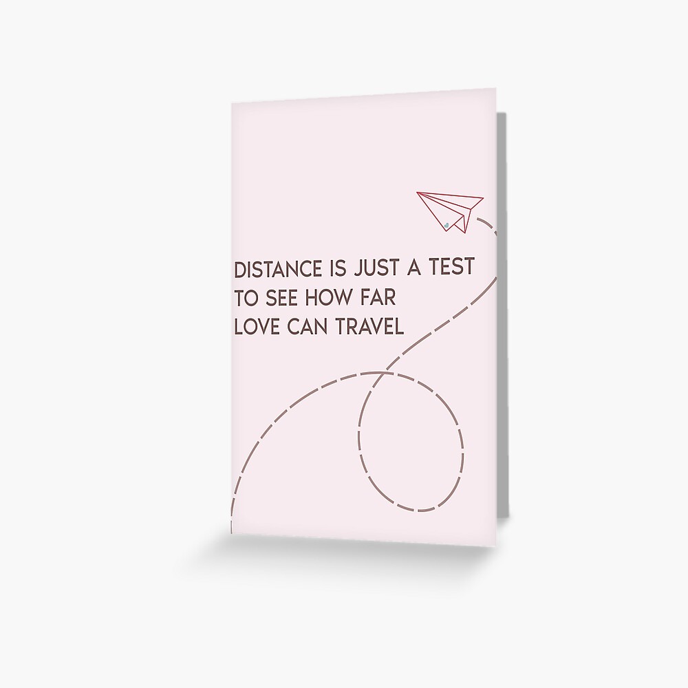 "Long distance friendship and relationship" Greeting Card by ...