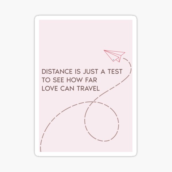 "Long distance friendship and relationship" Sticker for Sale by ...