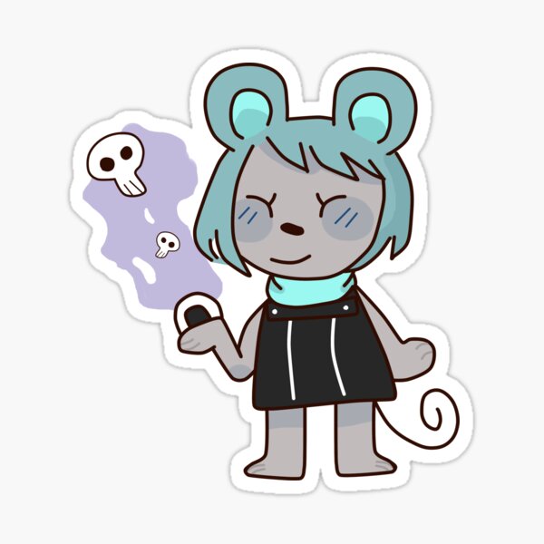 "ACNL Fuuka" Sticker for Sale by MilfCarton | Redbubble