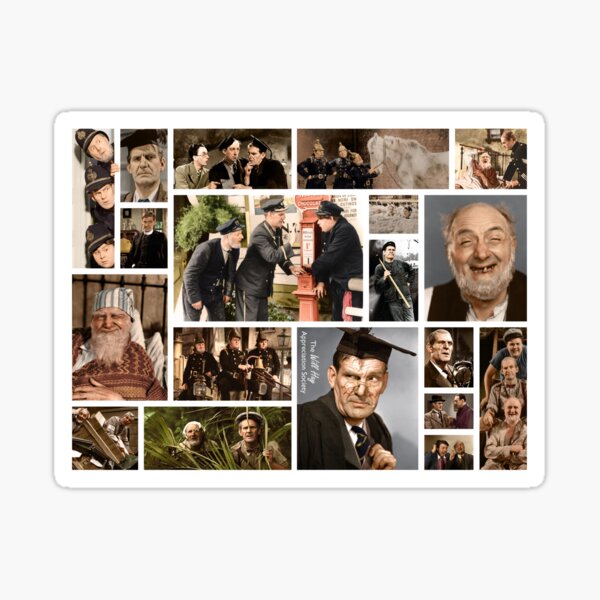"Will Hay: Colourised Collage" Sticker by PhotograFixUK | Redbubble